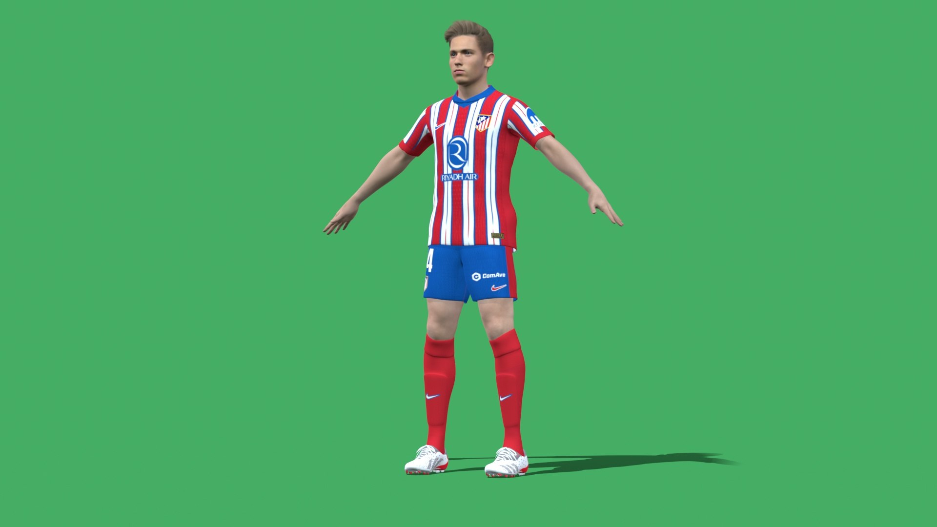 3D Rigged Marcos Llorente Atletico Madrid 2025 3D Model - TurboSquid ...