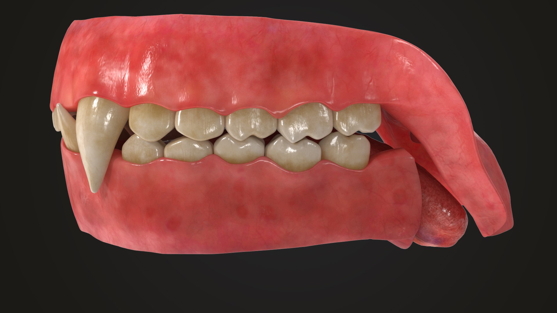 Creature Jaw Rig 3ds MAX model - TurboSquid 1781587