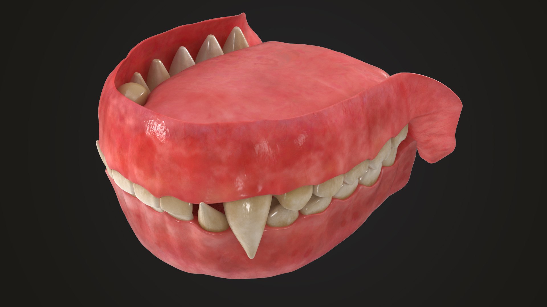 Creature Jaw Rig 3ds MAX model - TurboSquid 1781587