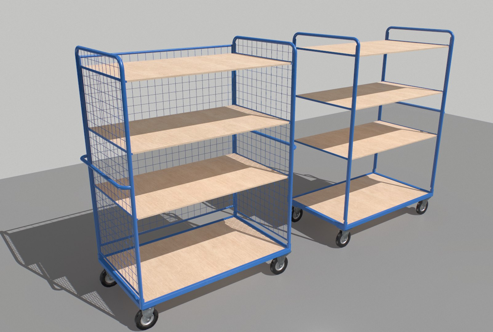Industrial Trolleys 1 Warehouses 3D - TurboSquid 1564199