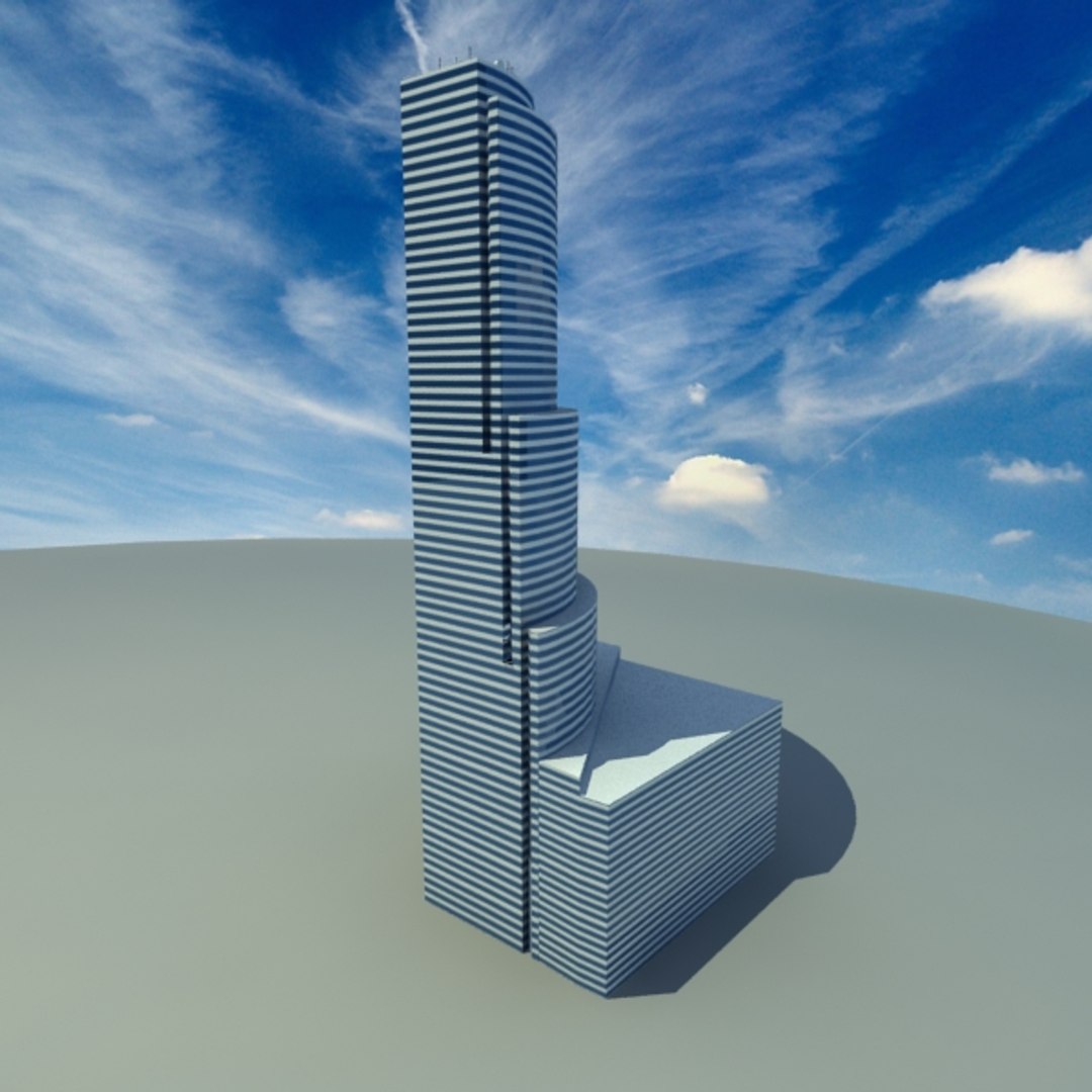 3d Miami Tower Skyscraper Architectural Model