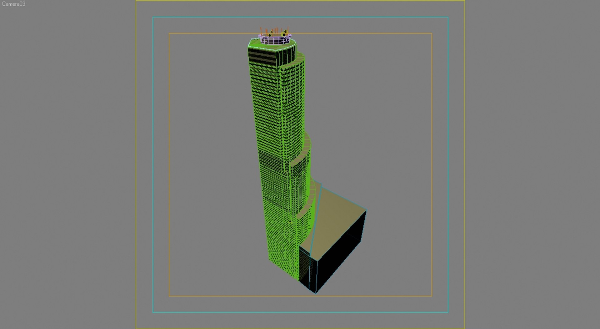 3d Miami Tower Skyscraper Architectural Model
