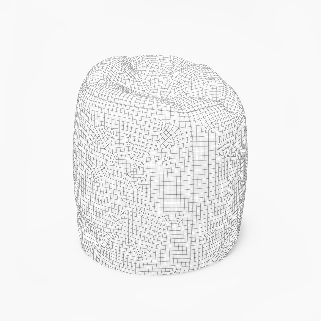 3d poufs model