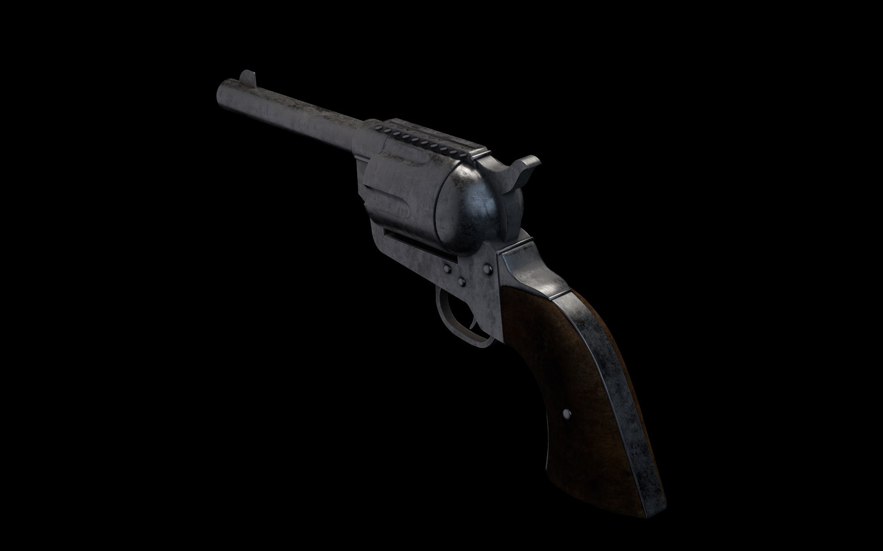 3D Revolver "Colt 45" Model - TurboSquid 1727600