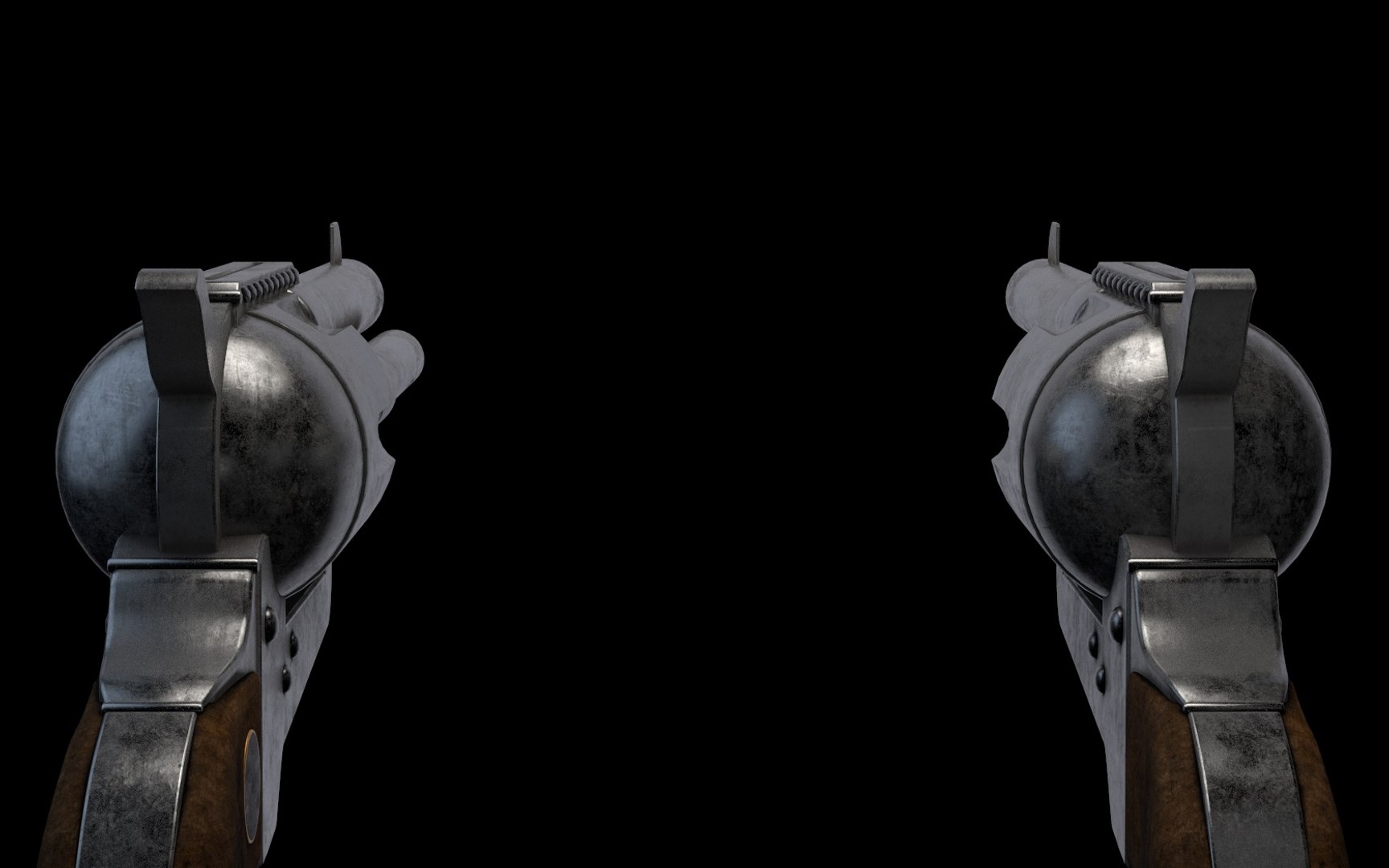 3D Revolver "Colt 45" Model - TurboSquid 1727600