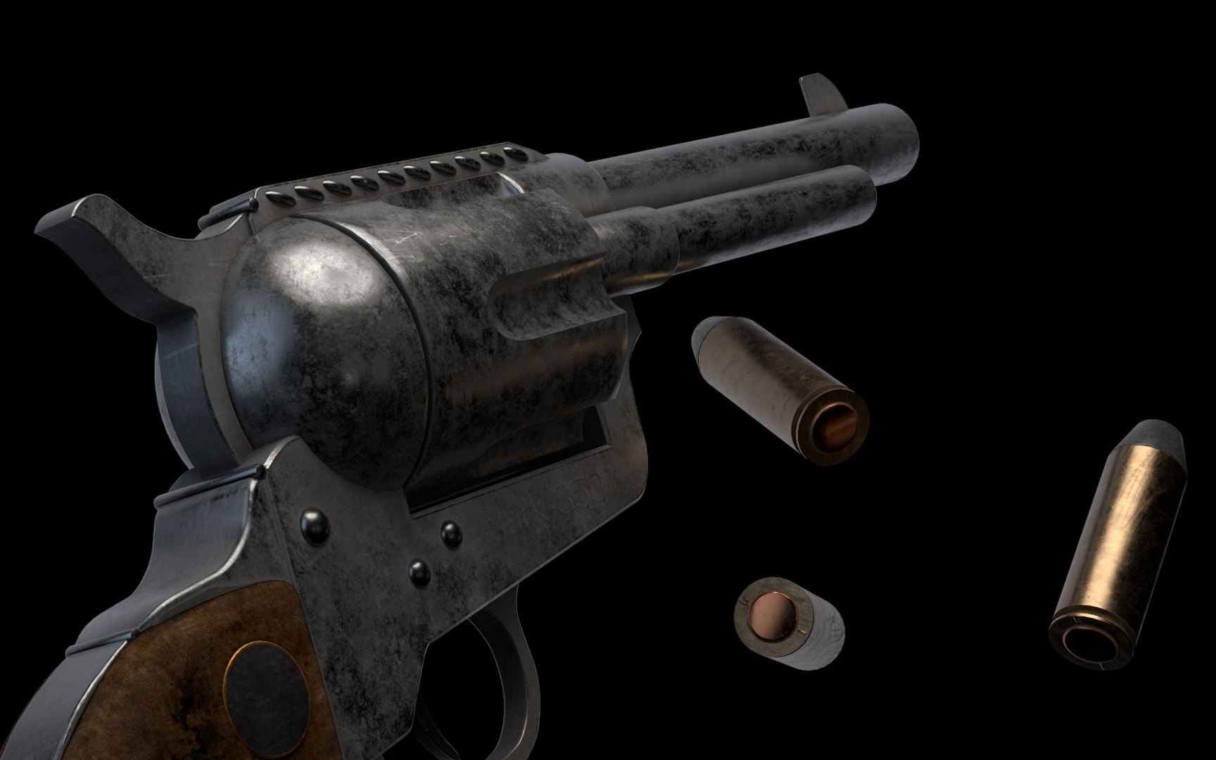 3D Revolver "Colt 45" Model - TurboSquid 1727600