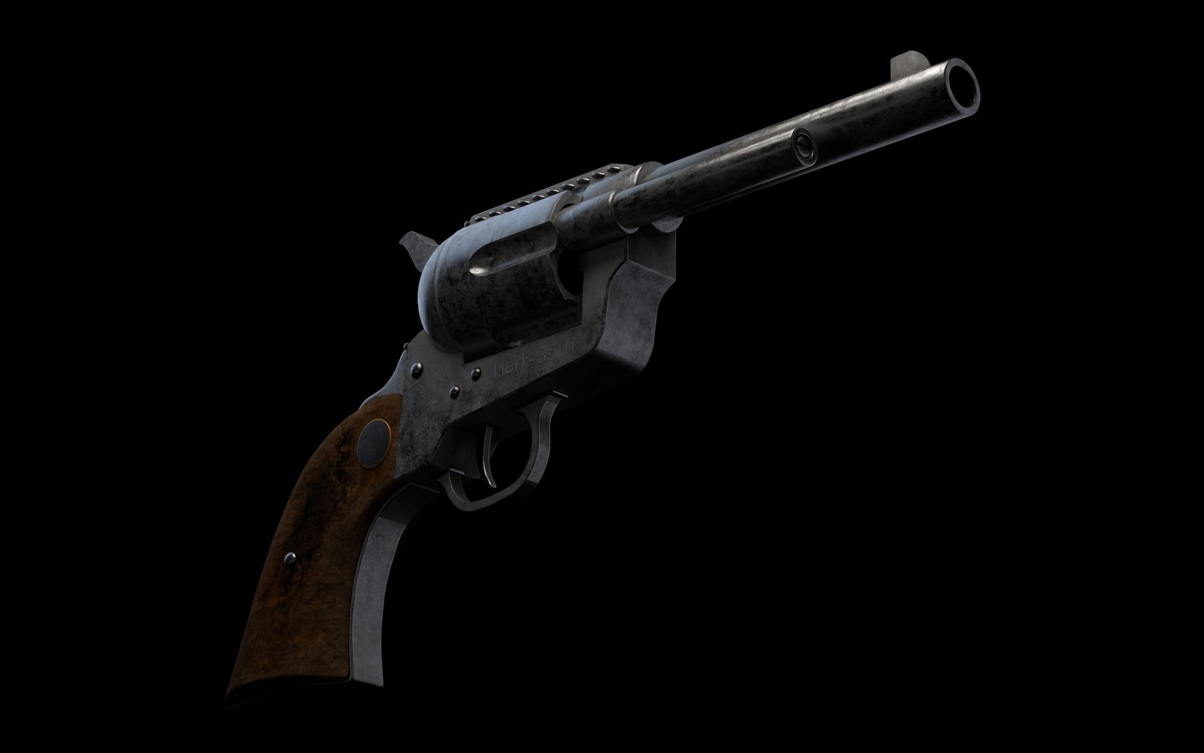 3D Revolver "Colt 45" Model - TurboSquid 1727600