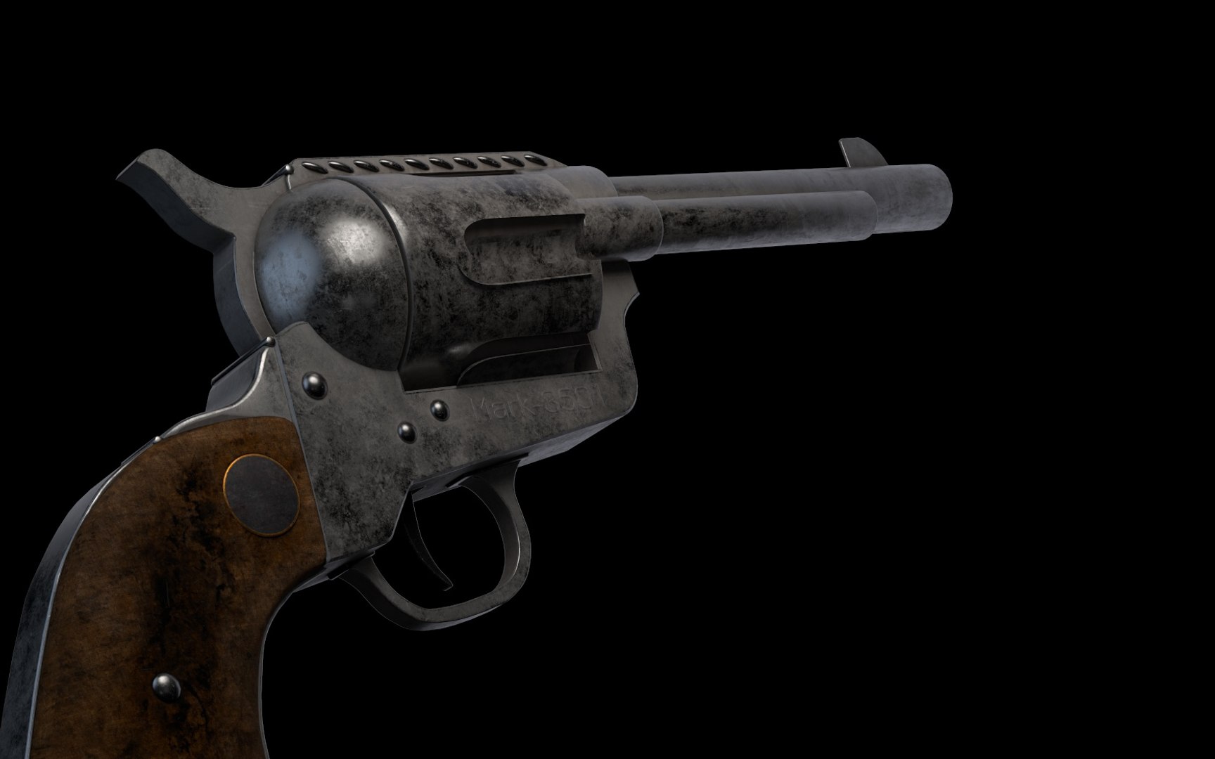 3D Revolver "Colt 45" Model - TurboSquid 1727600