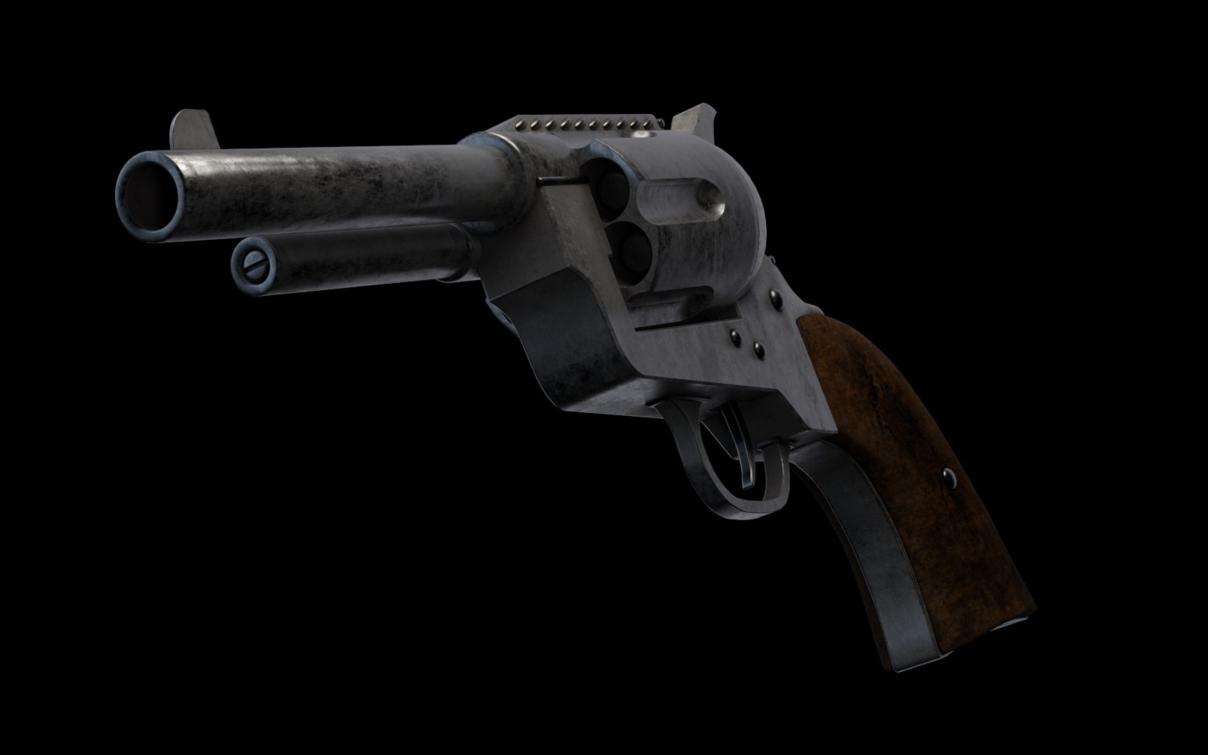 3D Revolver "Colt 45" Model - TurboSquid 1727600