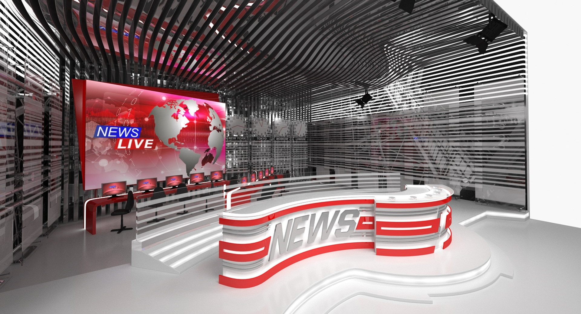3D Tv Studio Station Van - TurboSquid 1385752