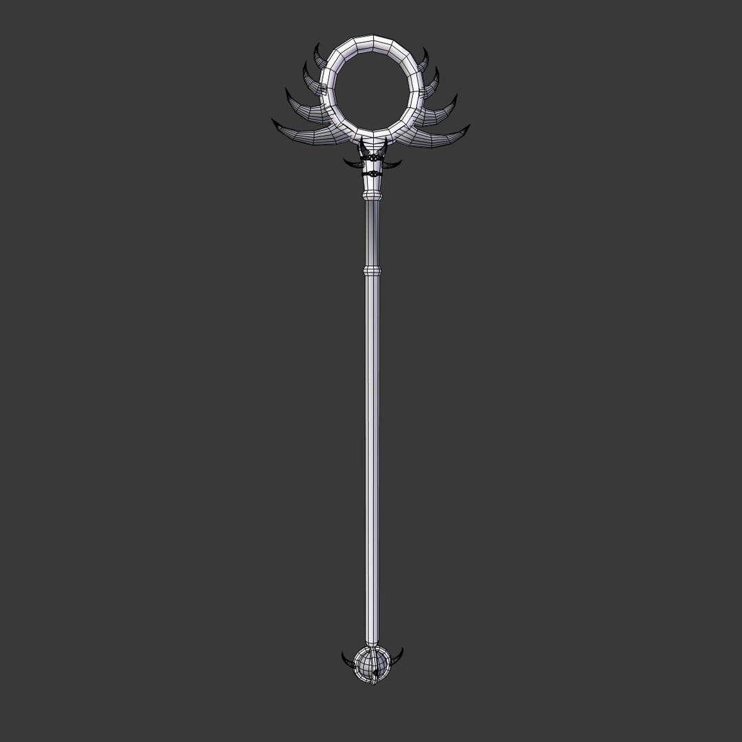wizard staff 3d model