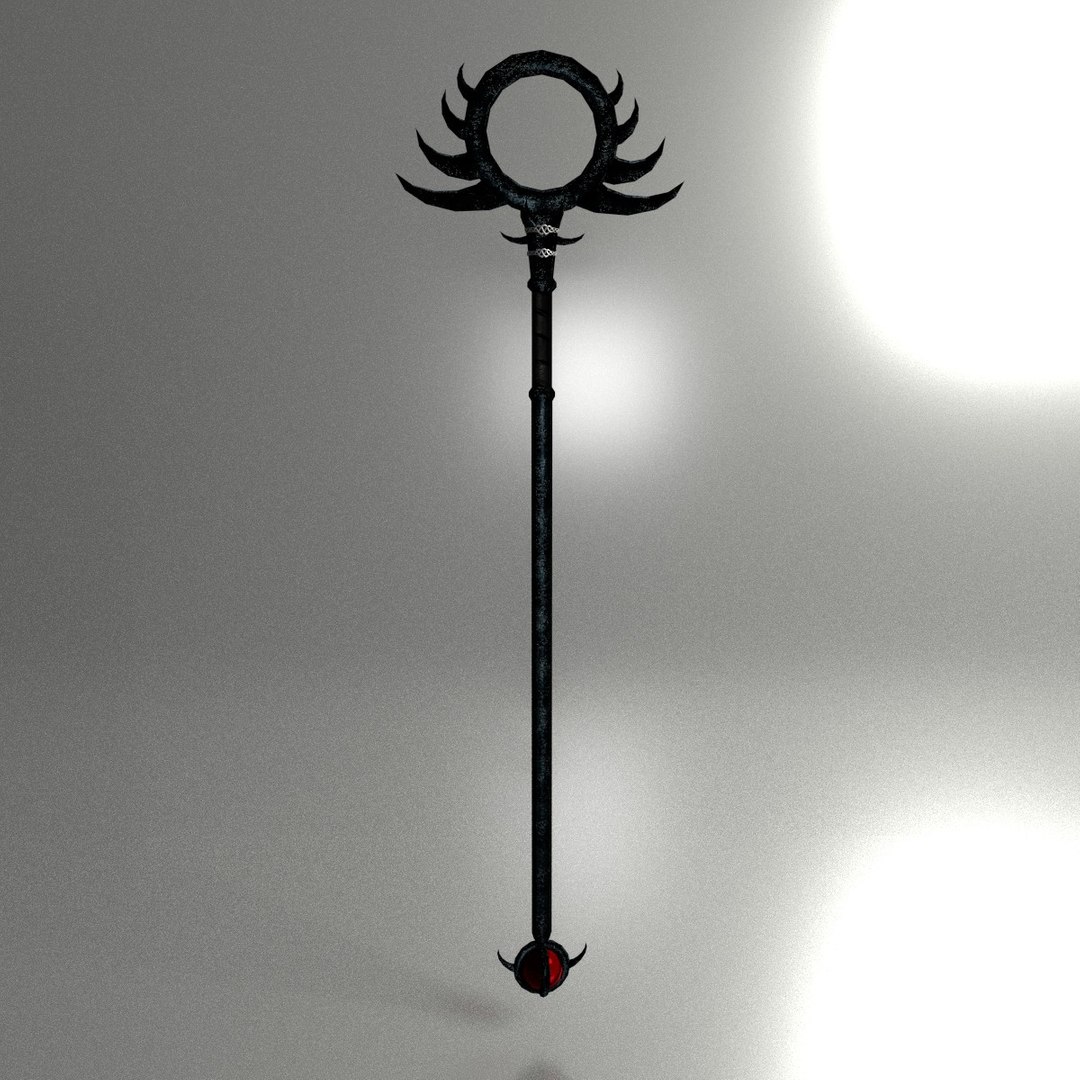 wizard staff 3d model
