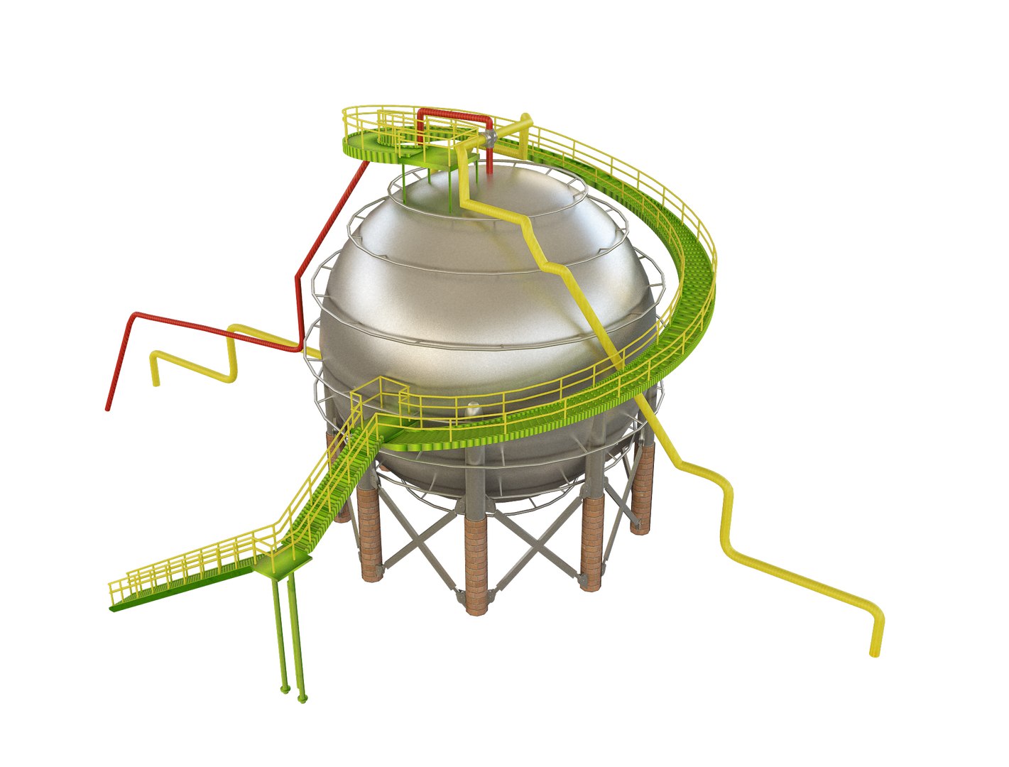 3D Oil And Gad Refinery Unit M1 Model - TurboSquid 1916911