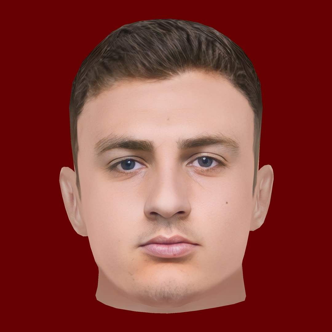 3D Diogo Dalot Head - Low Poly Head For Game - TurboSquid 2201548