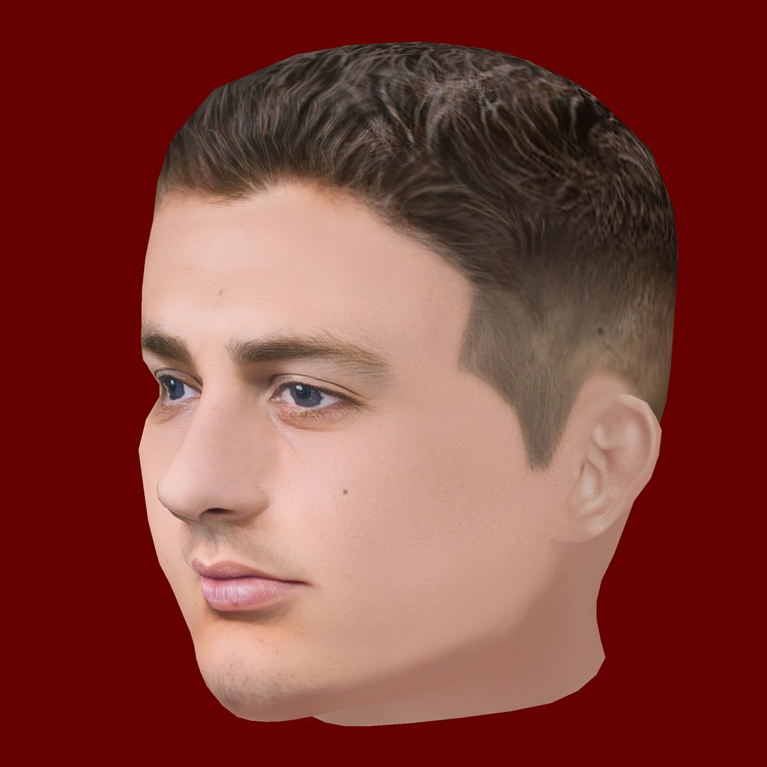 3D Diogo Dalot Head - Low Poly Head For Game - TurboSquid 2201548