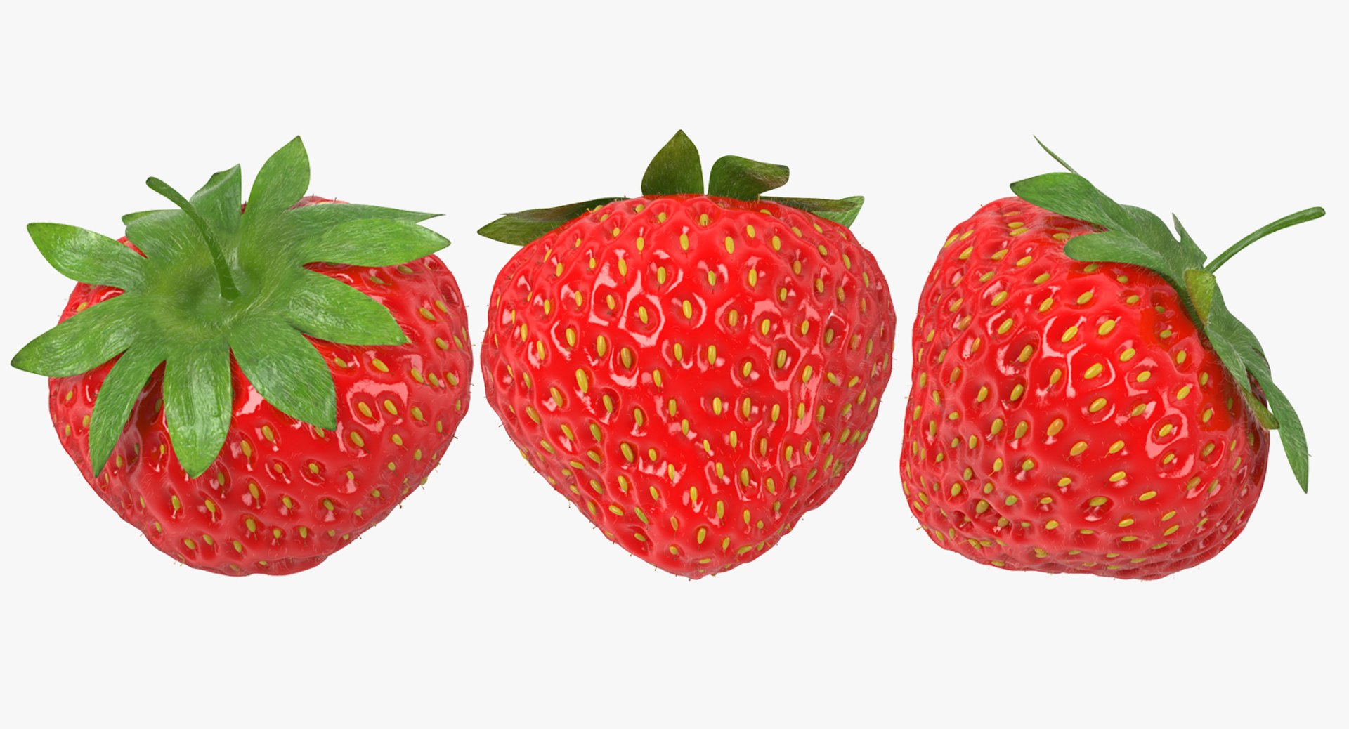 Strawberry Realistic Model - TurboSquid 1210057