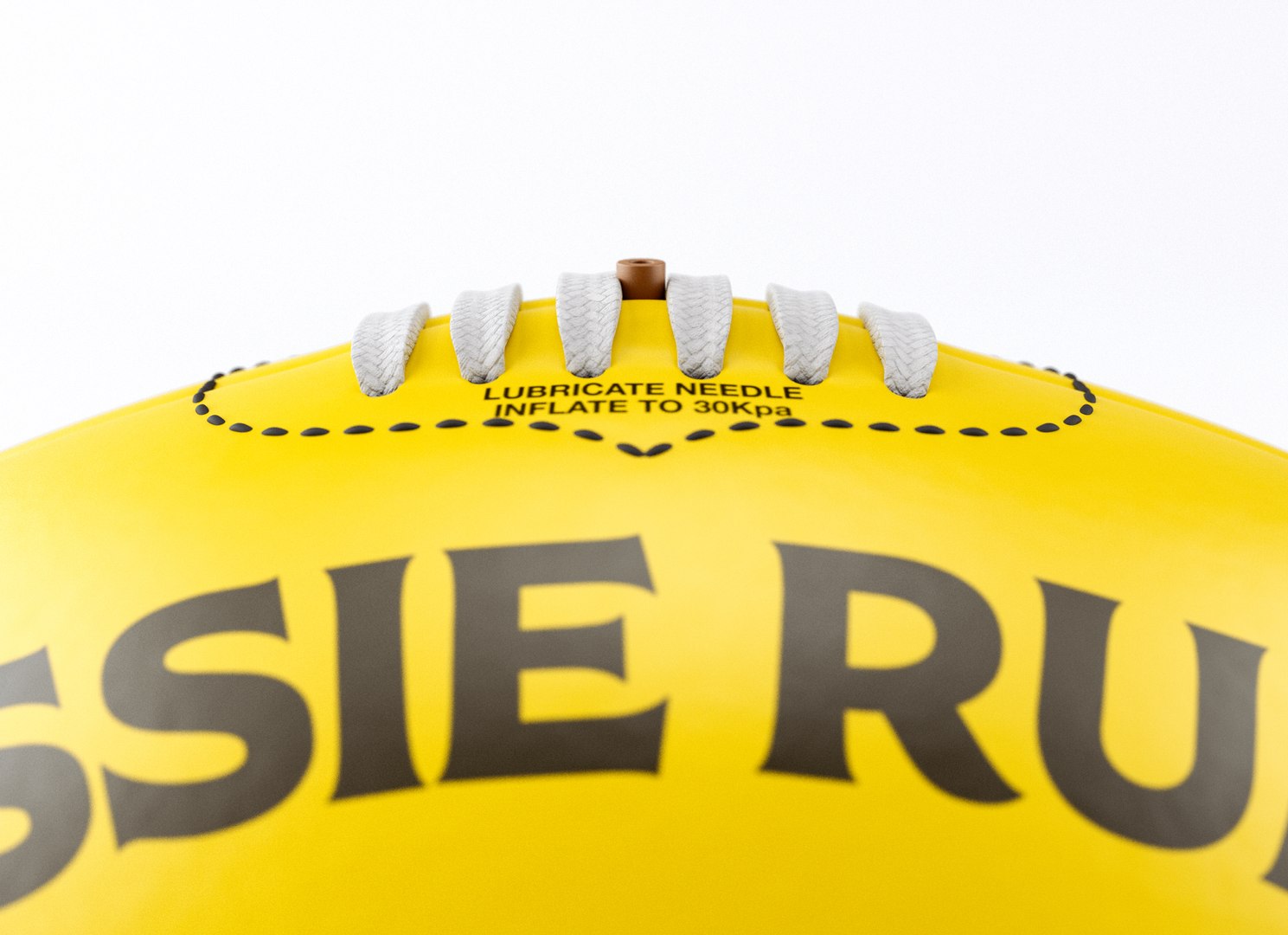 3D Aussie Rules Football Ball Yellow Model - TurboSquid 2275978
