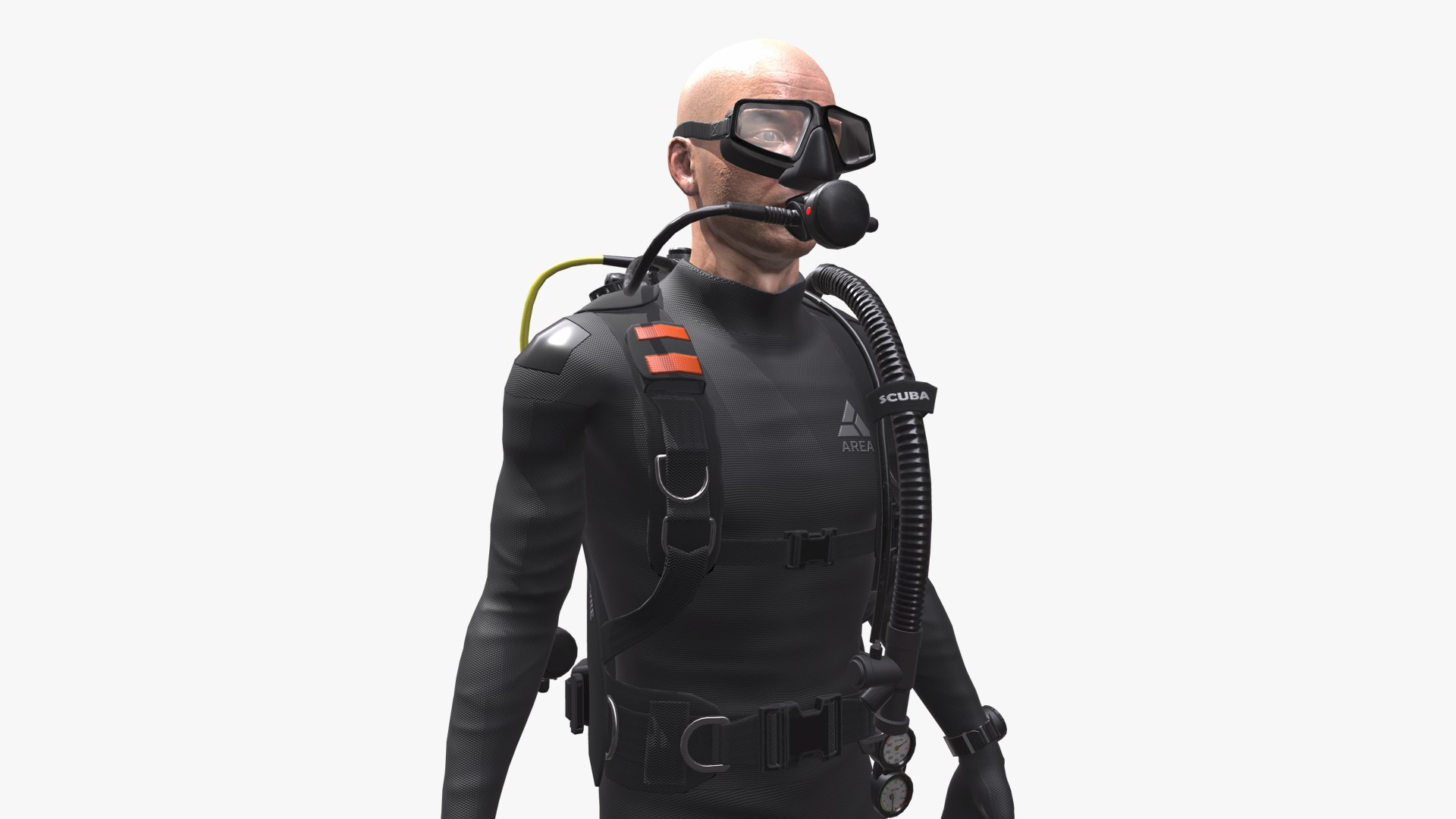 3D Scuba Diver Diving Suit - TurboSquid 1982984
