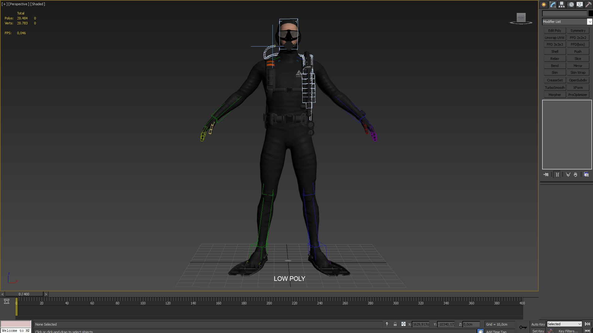3D Scuba Diver Diving Suit - TurboSquid 1982984