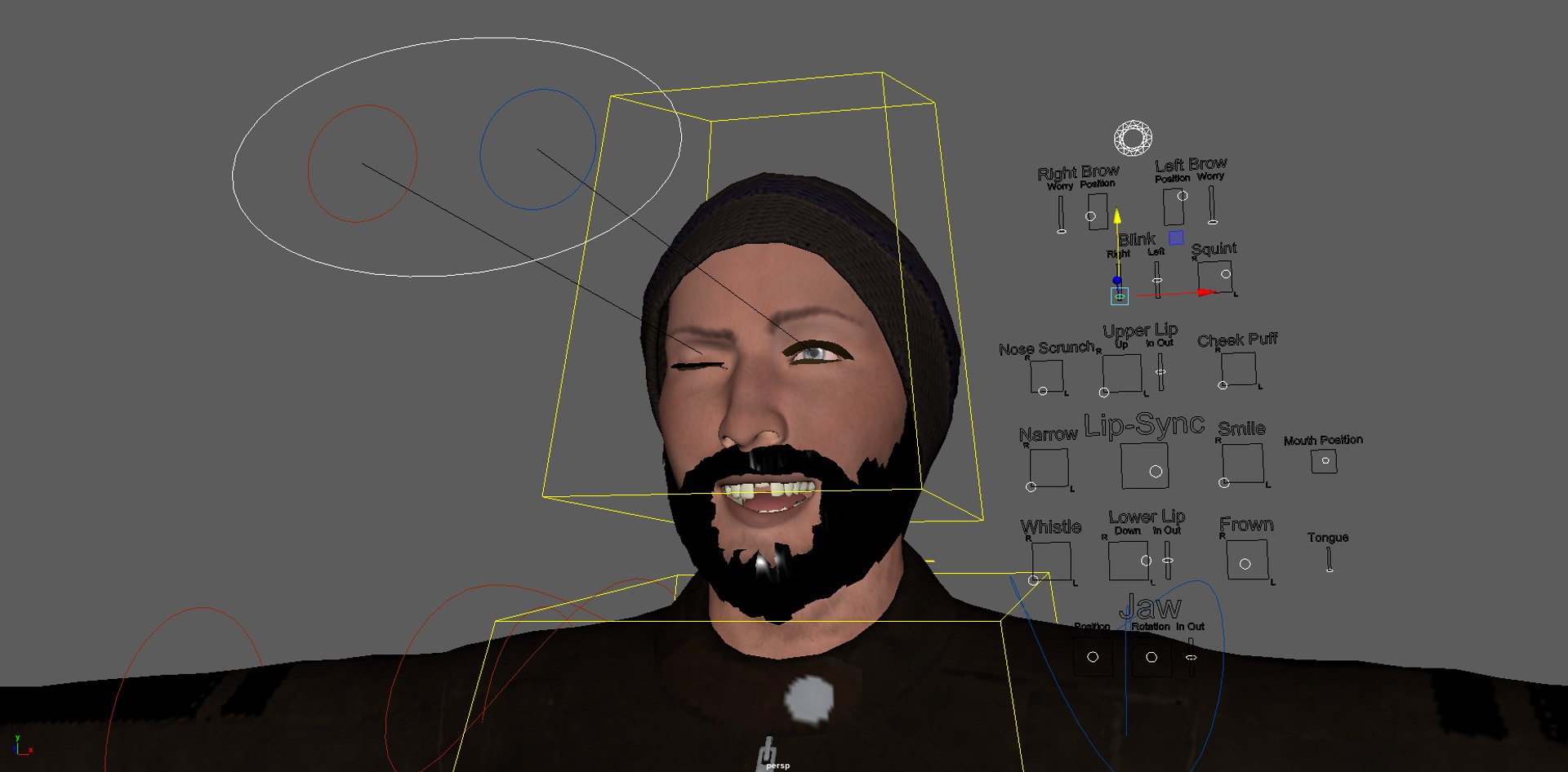 Facial rigged 3D model - TurboSquid 1428544