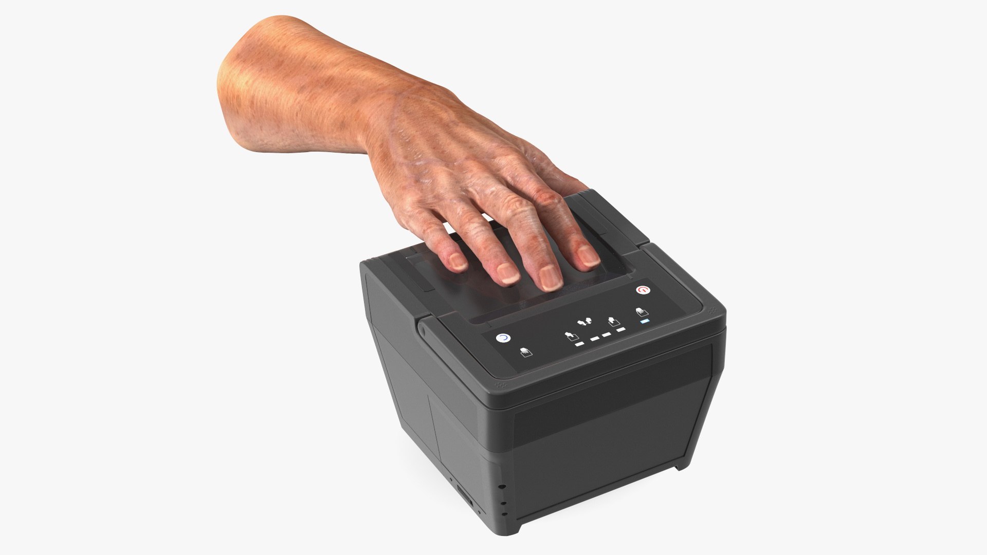 3D Model Fingerprints Scanner With Rigged Hand Collection - TurboSquid ...