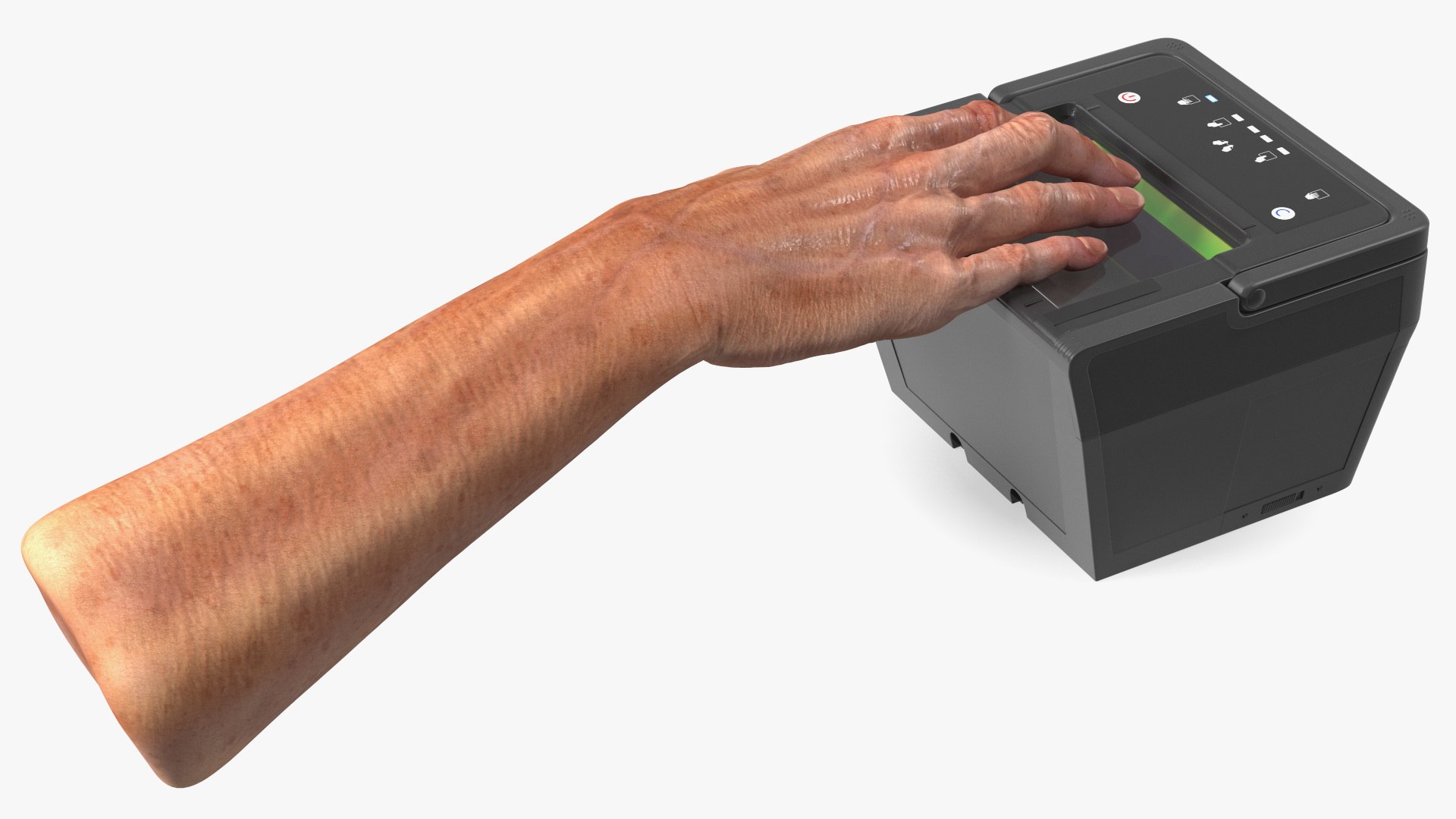 3D model Fingerprints Scanner with Rigged Hand Collection - TurboSquid ...