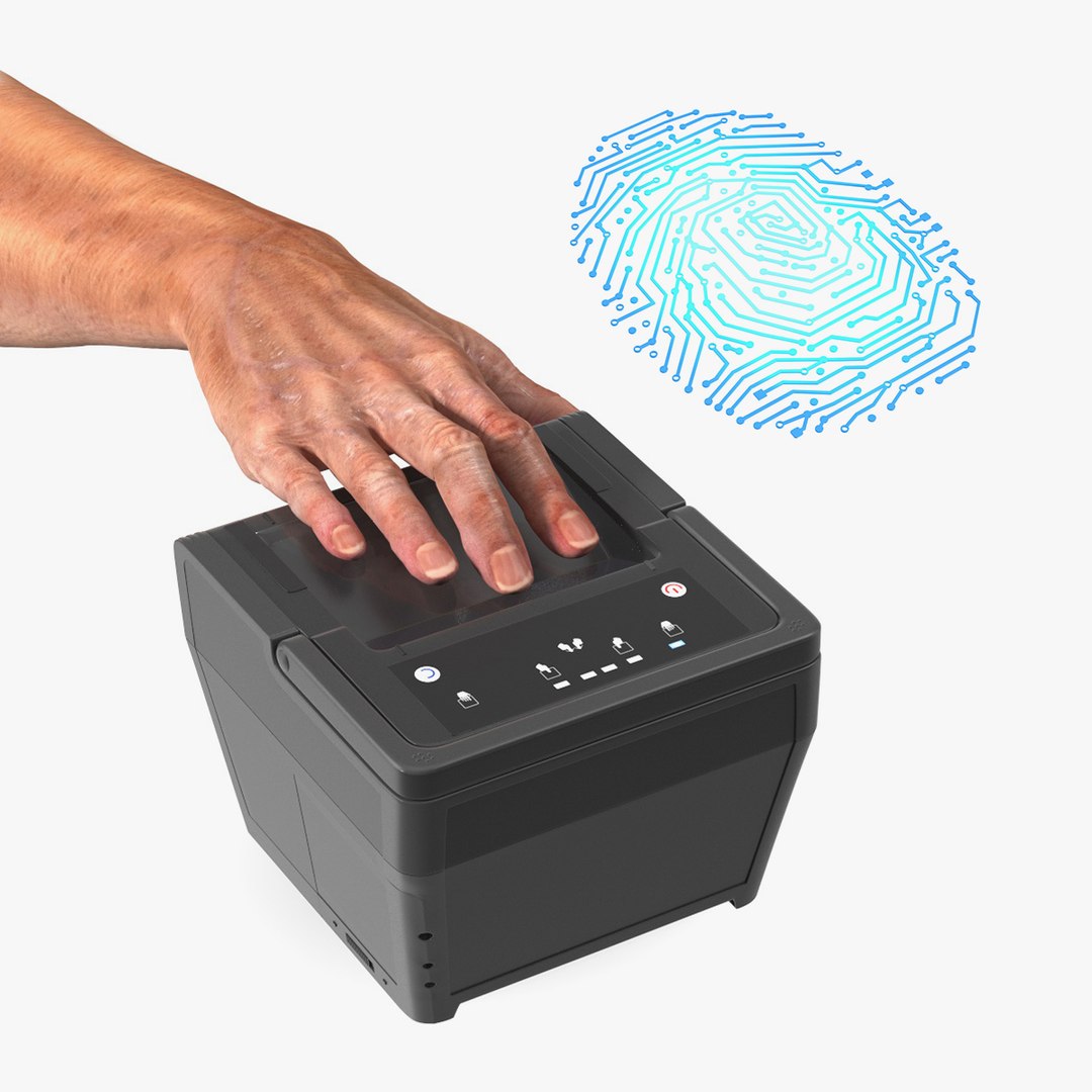 3D model Fingerprints Scanner with Rigged Hand Collection - TurboSquid ...