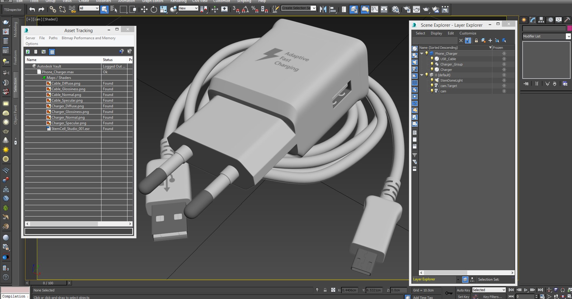 Cellphone USB Cable Charger 3D Model - TurboSquid 1895046