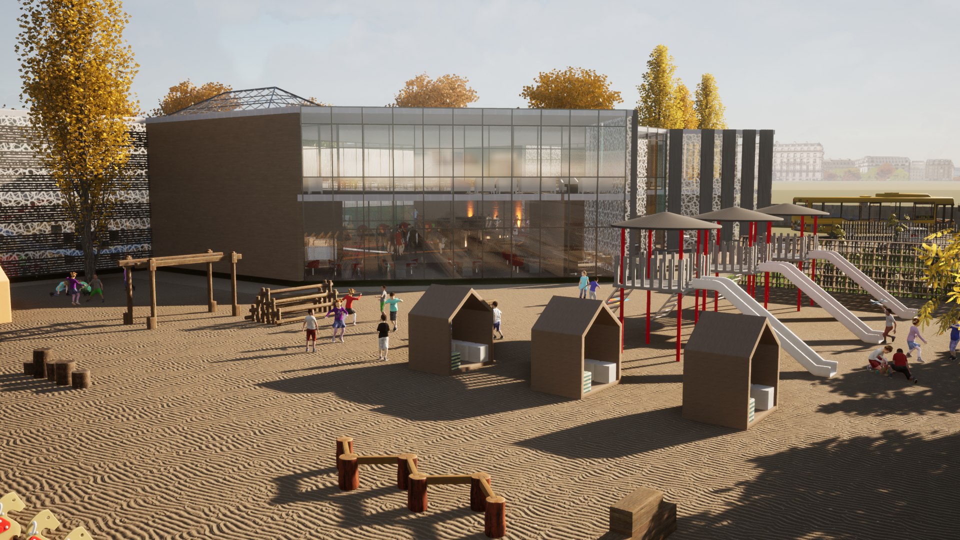 Revit Primary School And Kindergarten 3D Model - TurboSquid 1721961