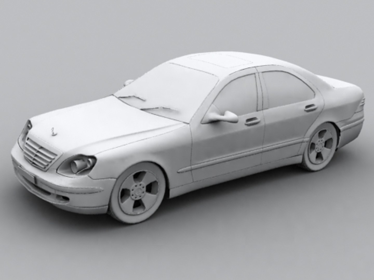 3d Model Mercedes Benz S-class