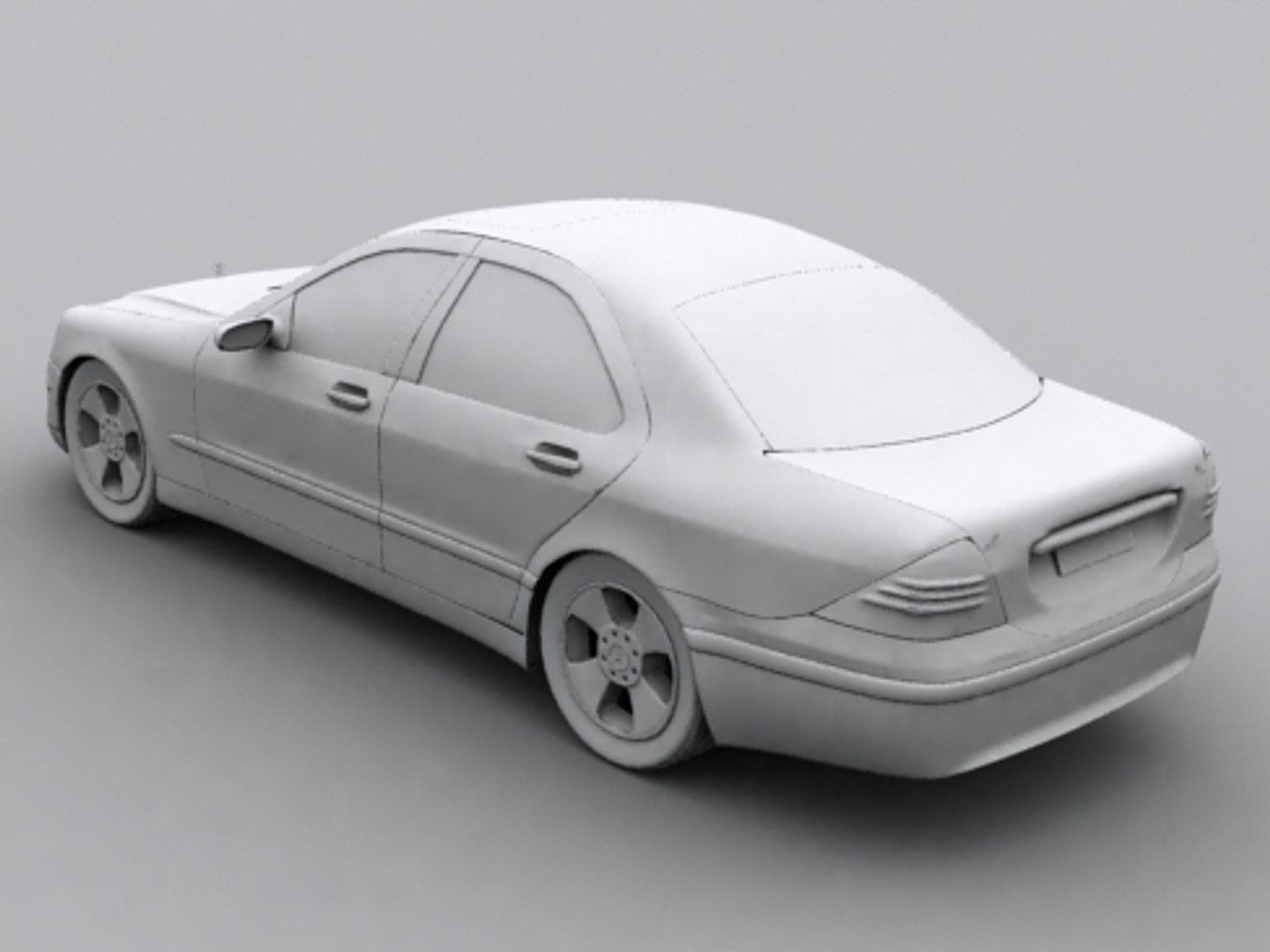 3d Model Mercedes Benz S-class