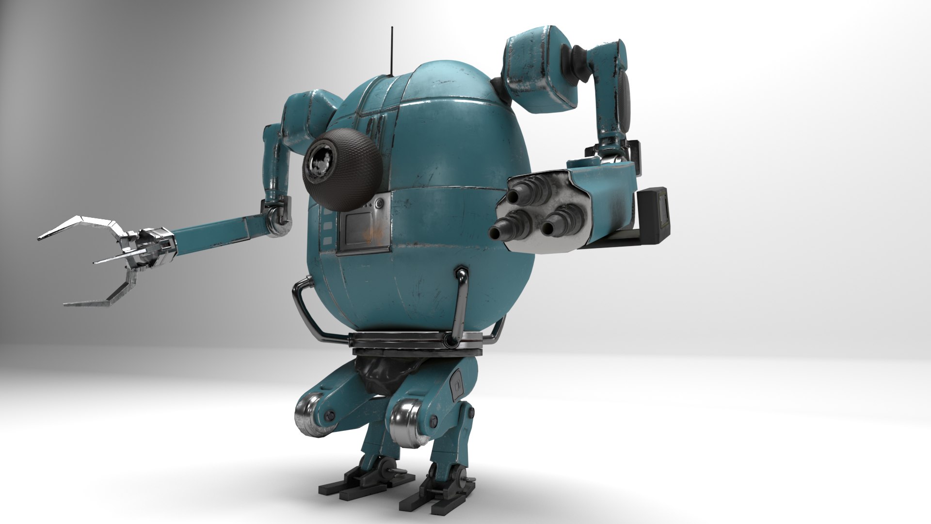 Pbr Robot 3D Model - TurboSquid 1219259
