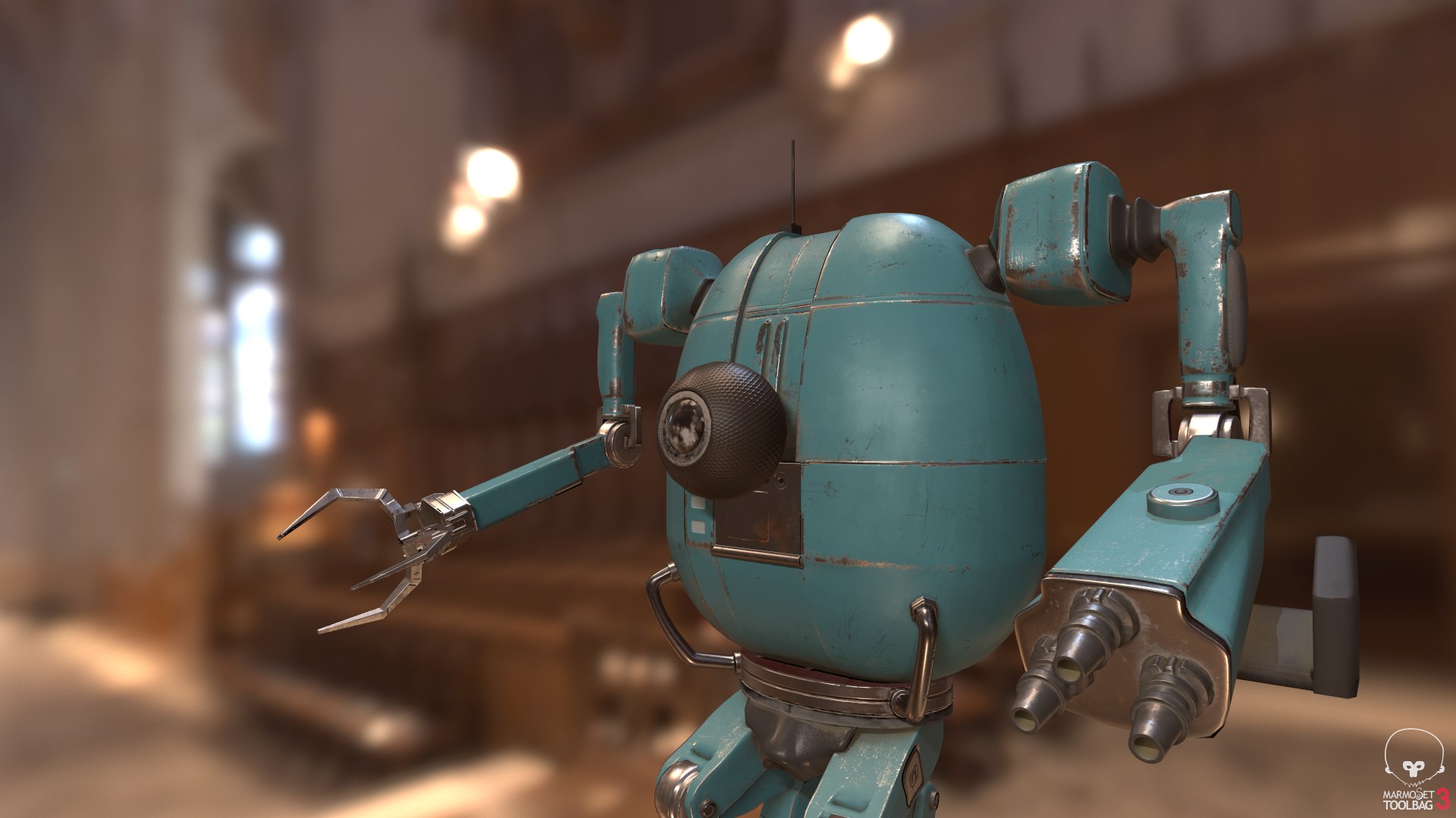 Pbr Robot 3D Model - TurboSquid 1219259