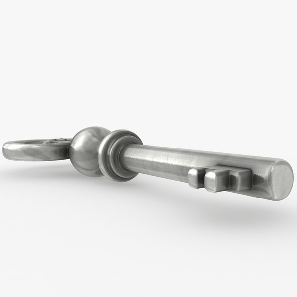 realistic vintage key gold silver max