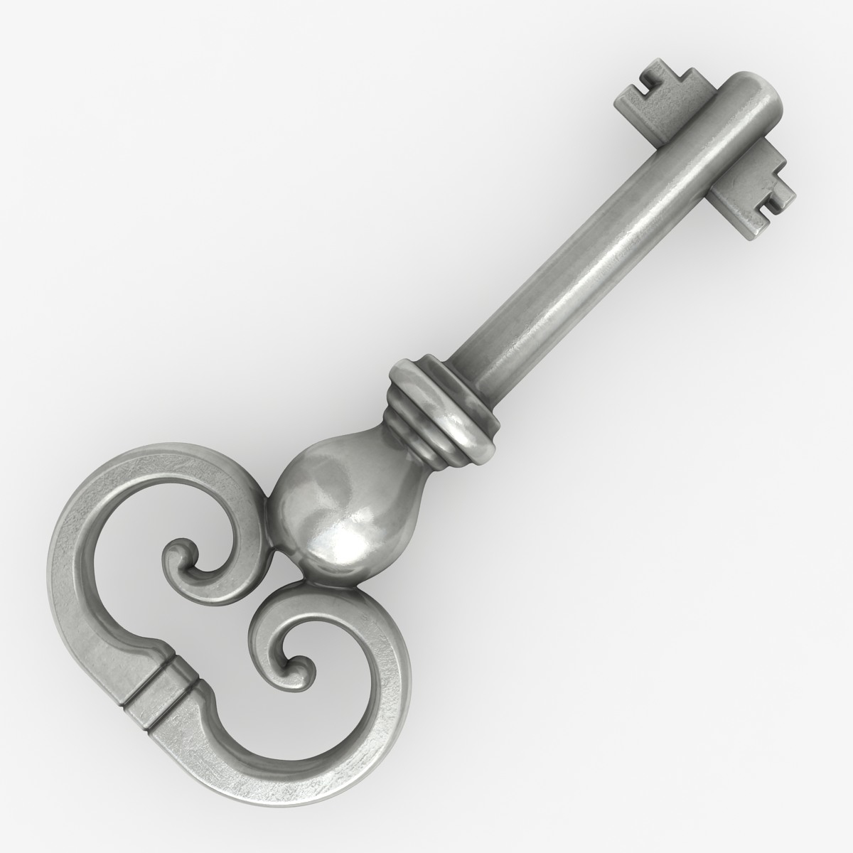 realistic vintage key gold silver max