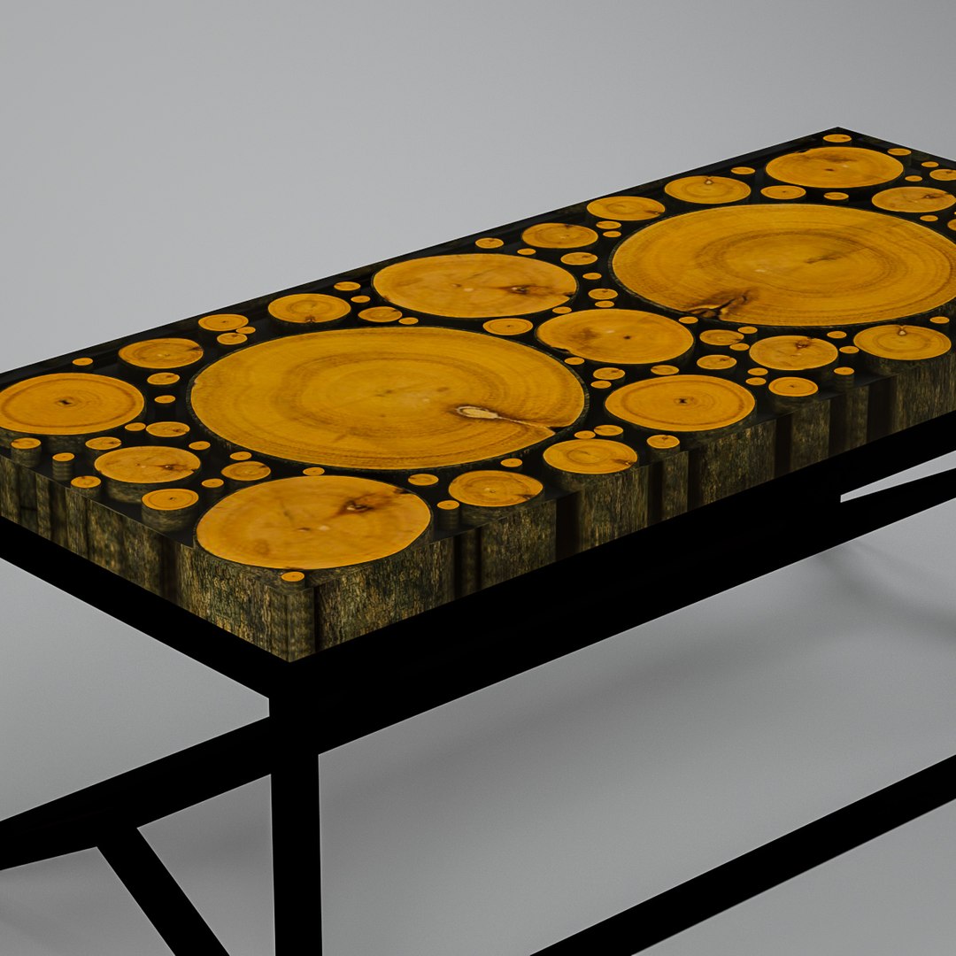 3D Epoxy Table Logs - TurboSquid 1320355