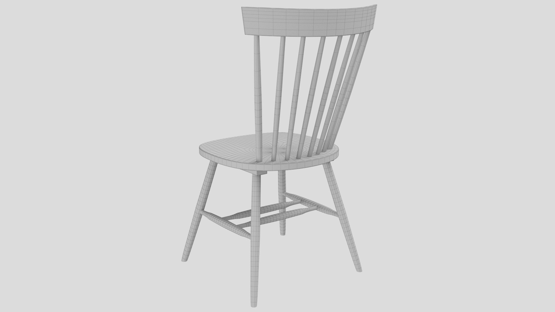 3D Parker Spindle Dining Chair - TurboSquid 2326830