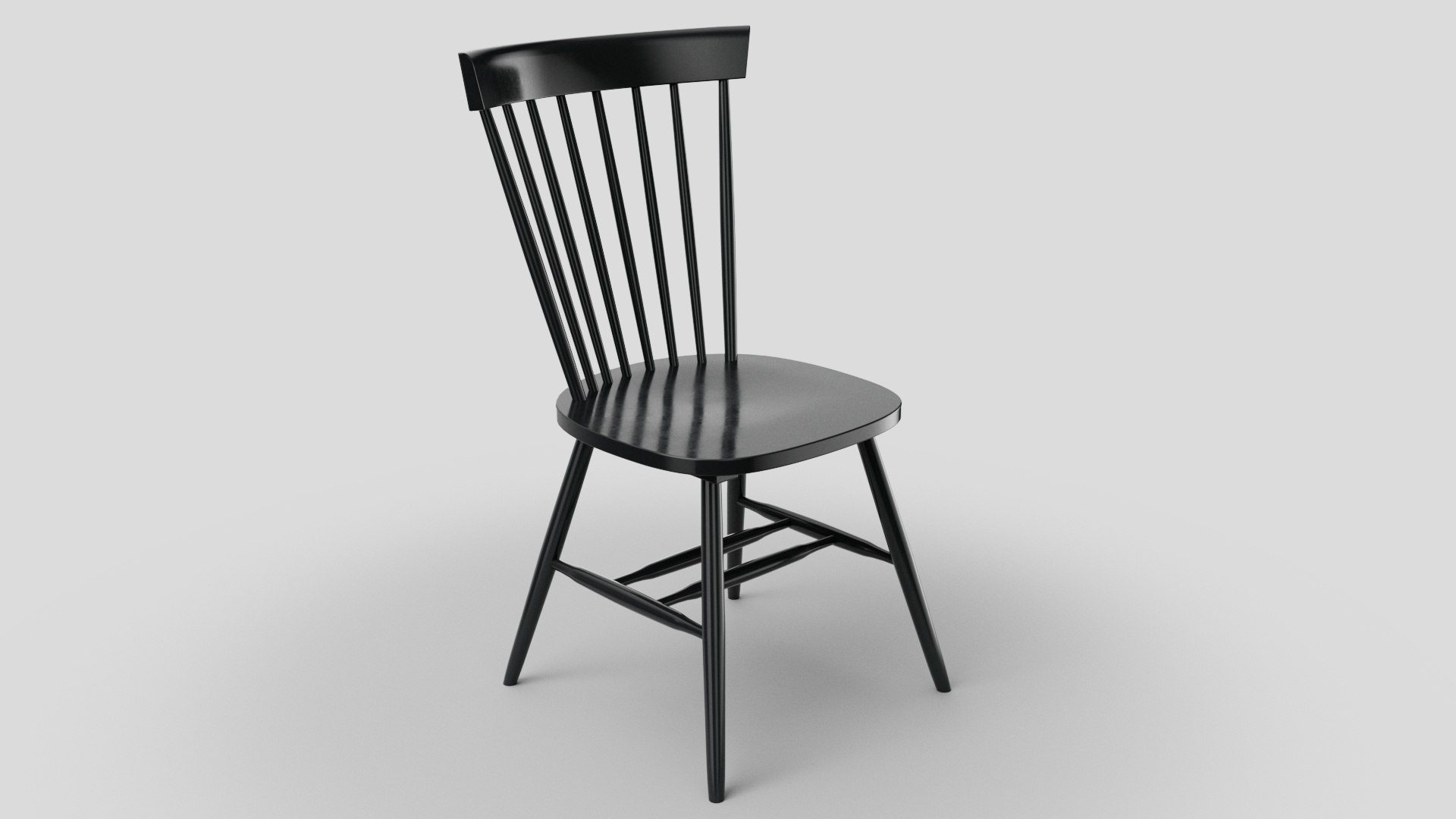 3D Parker Spindle Dining Chair - TurboSquid 2326830