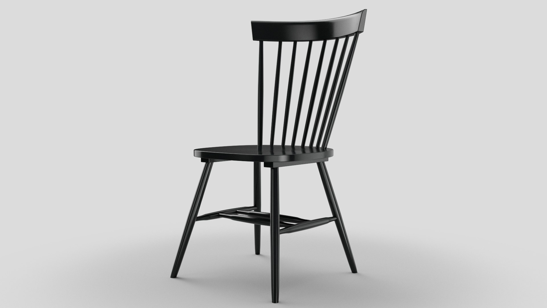 3D Parker Spindle Dining Chair - TurboSquid 2326830