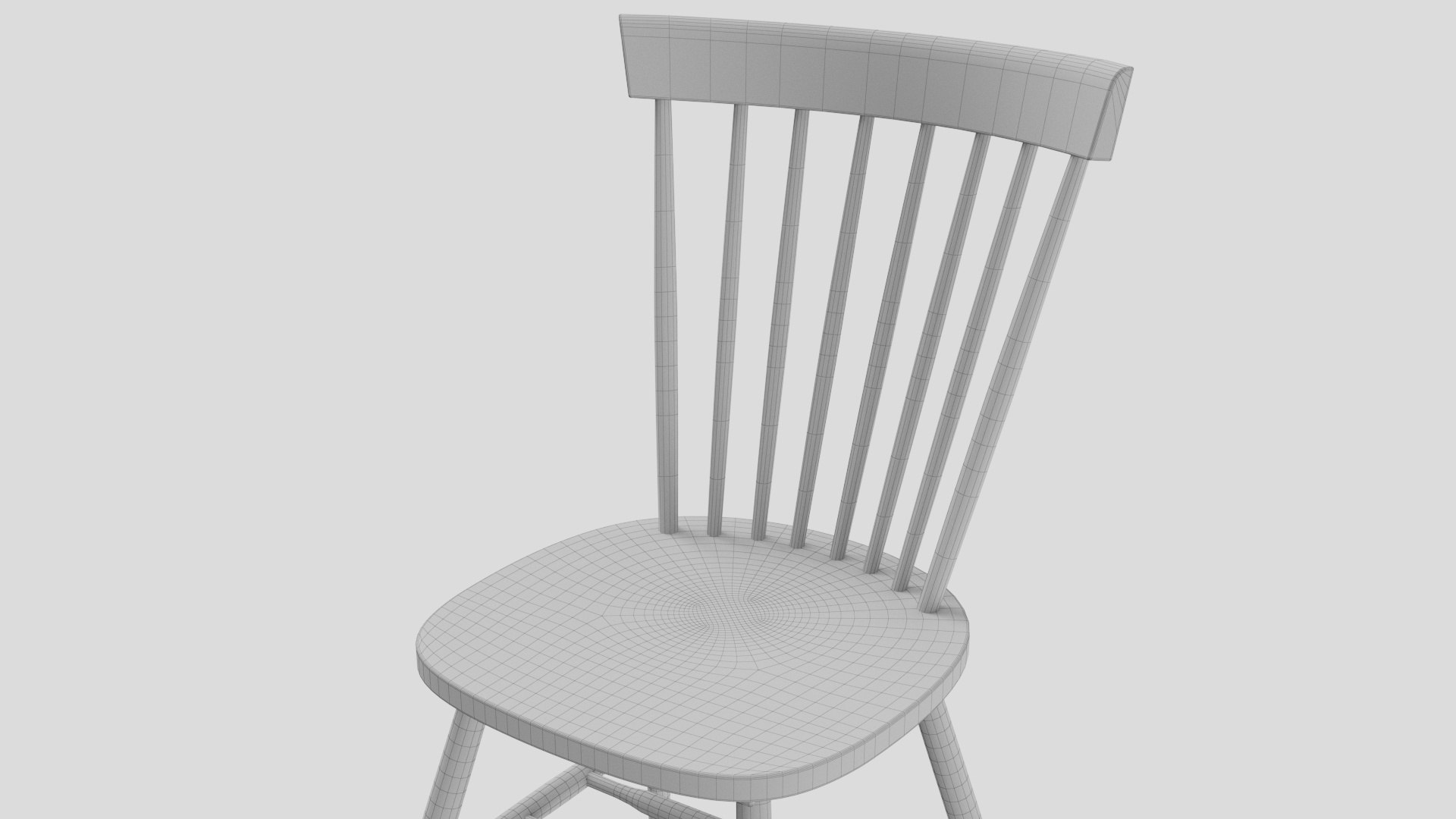 3D Parker Spindle Dining Chair - TurboSquid 2326830
