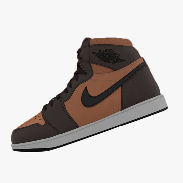 modelo 3d AirJordan 1 Retro HighOG Color Chocolate - TurboSquid 2013779