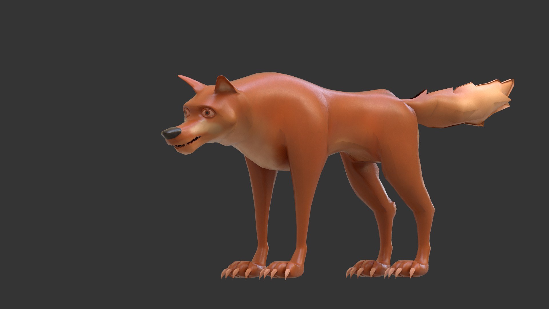 3D Cartoon Wolf 3d Model - TurboSquid 2554550