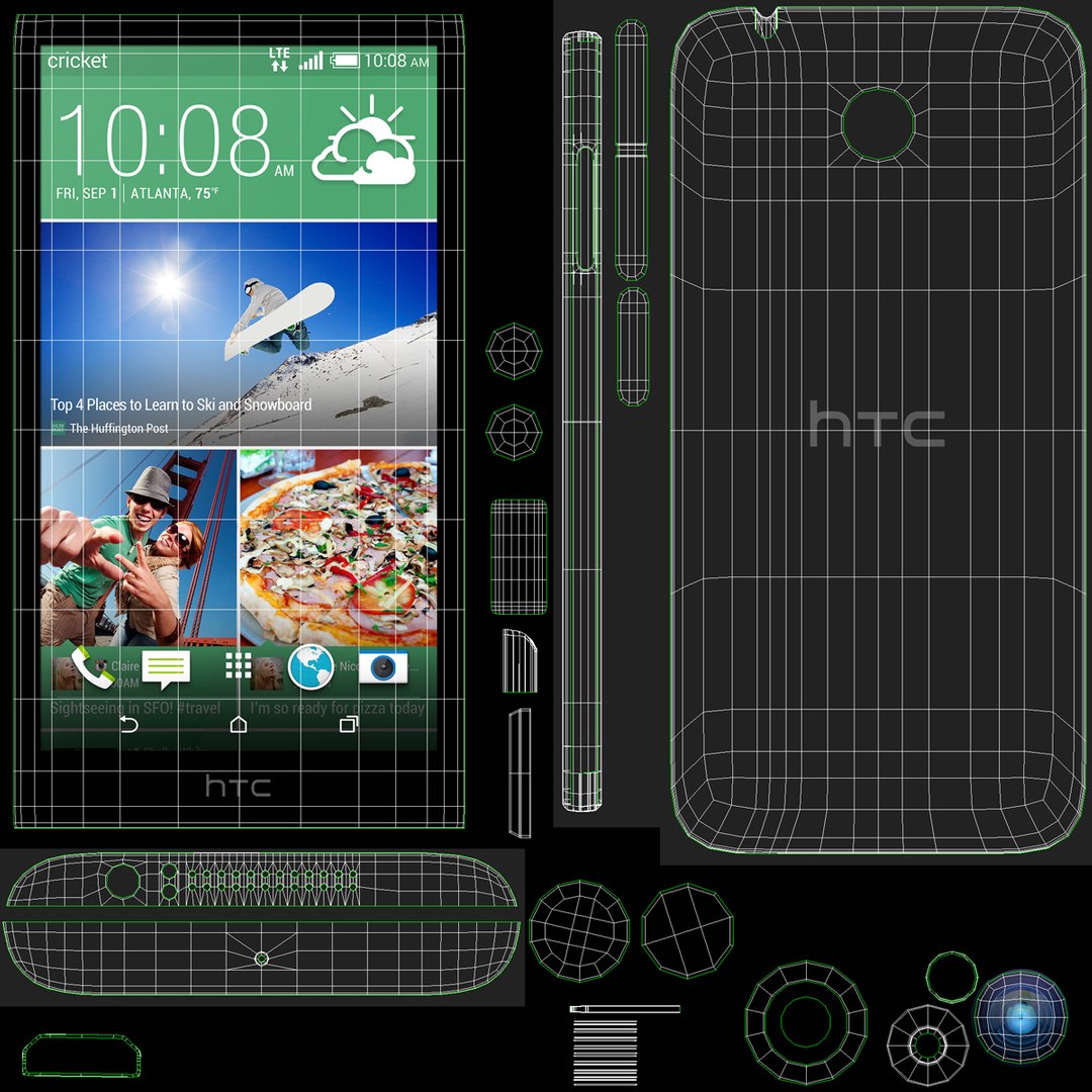 Htc 510 White 3ds