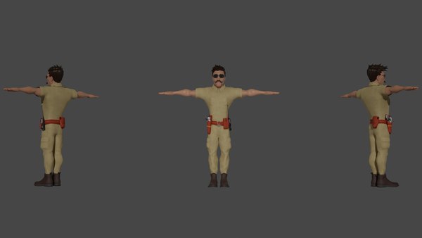 3D Indian Police Inspector model - TurboSquid 1734294