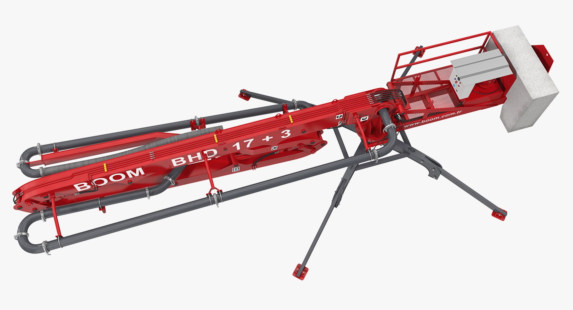 Makina Bhd17 Concrete Boom 3D Model - TurboSquid 1384555