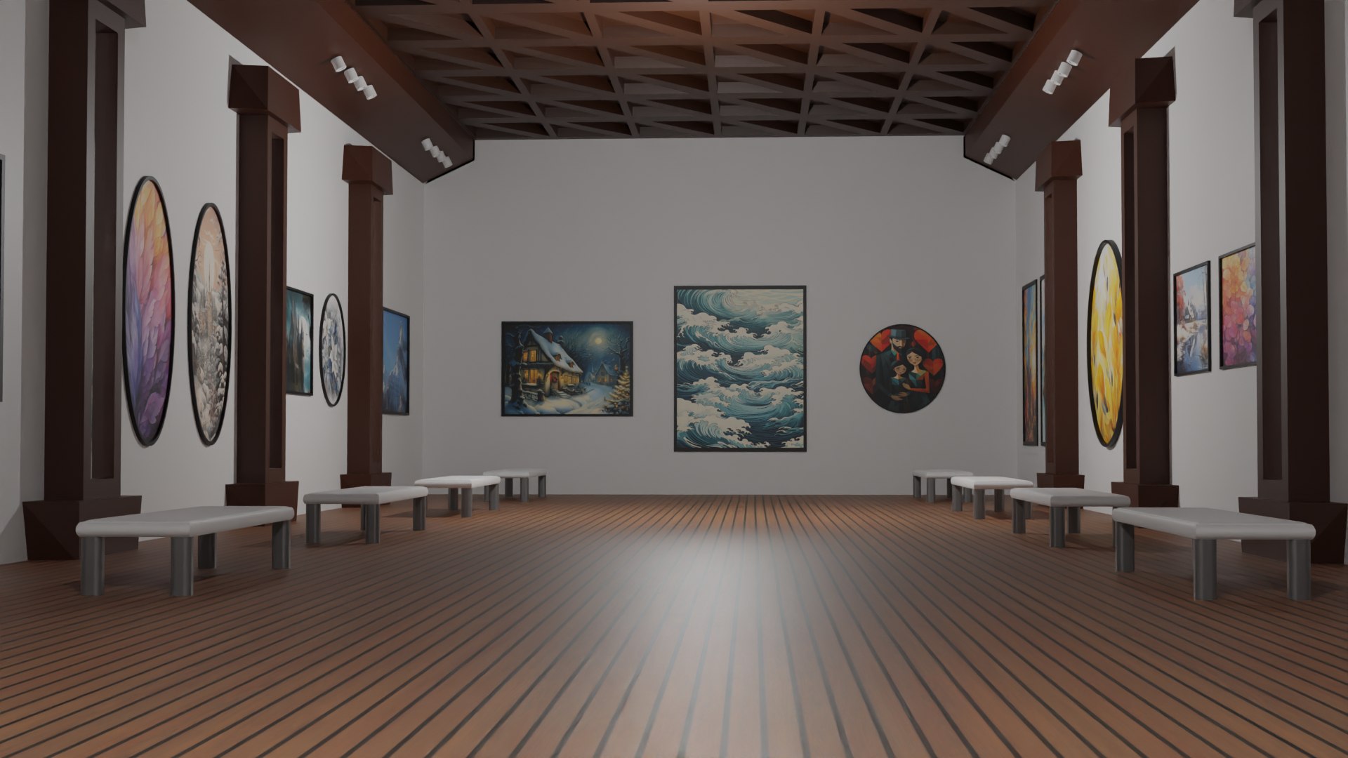 3D Art Gallery - TurboSquid 2157924
