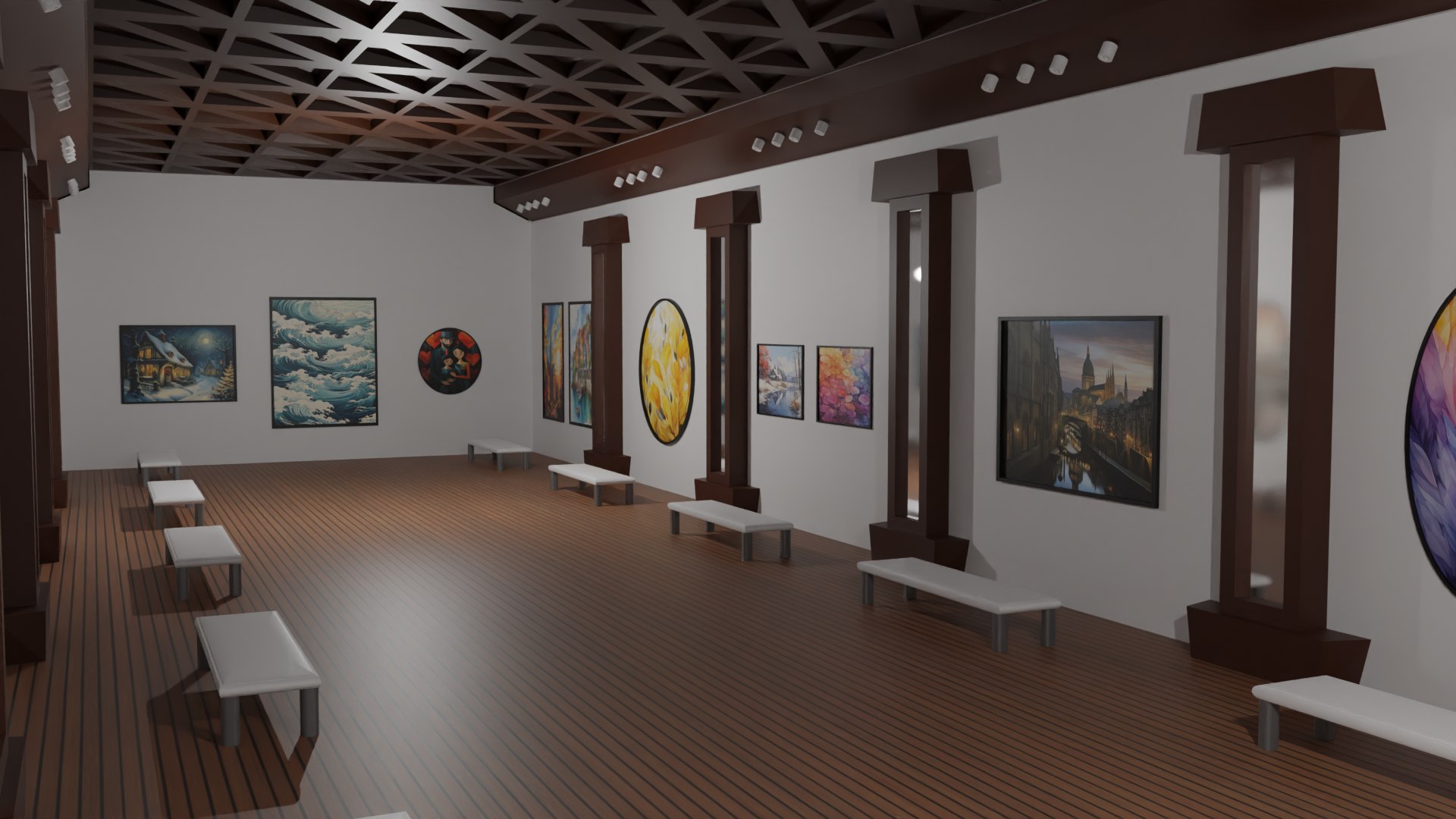 3D Art Gallery - TurboSquid 2157924