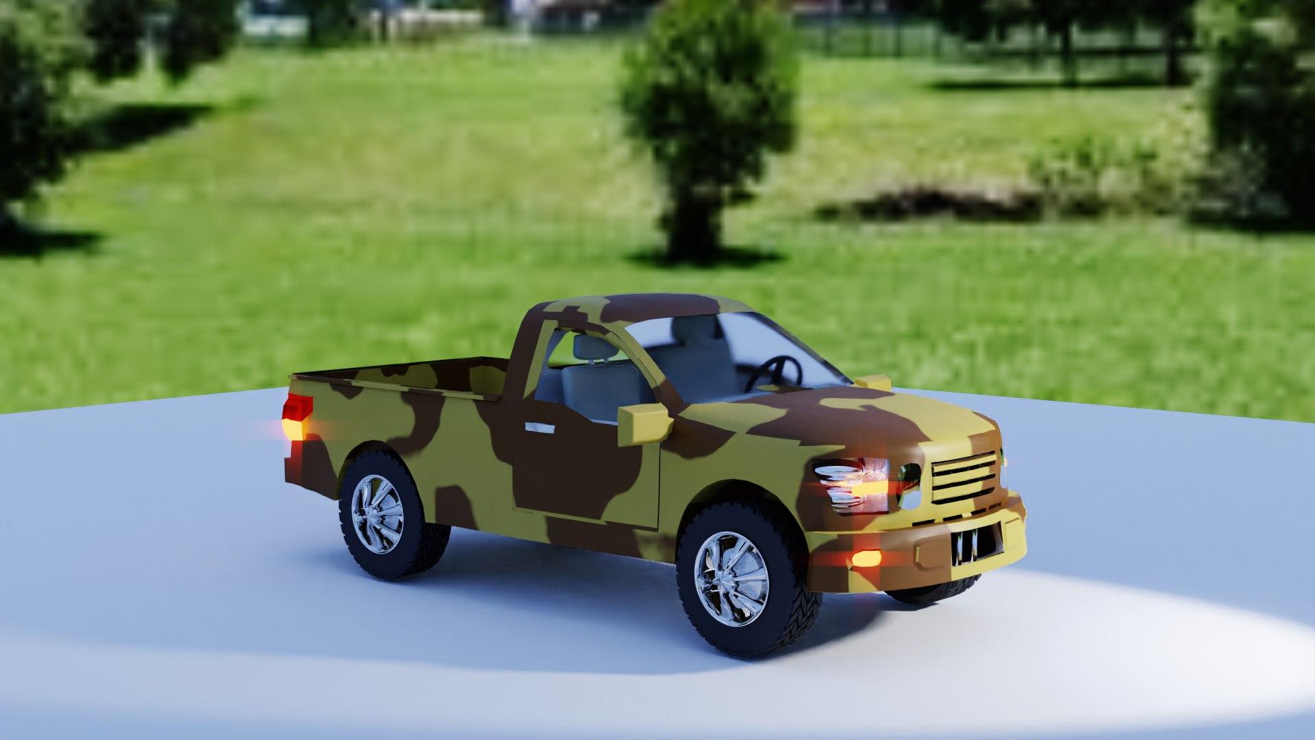 Fort F-150 One Piece Camouflage 3D Model - TurboSquid 1947100