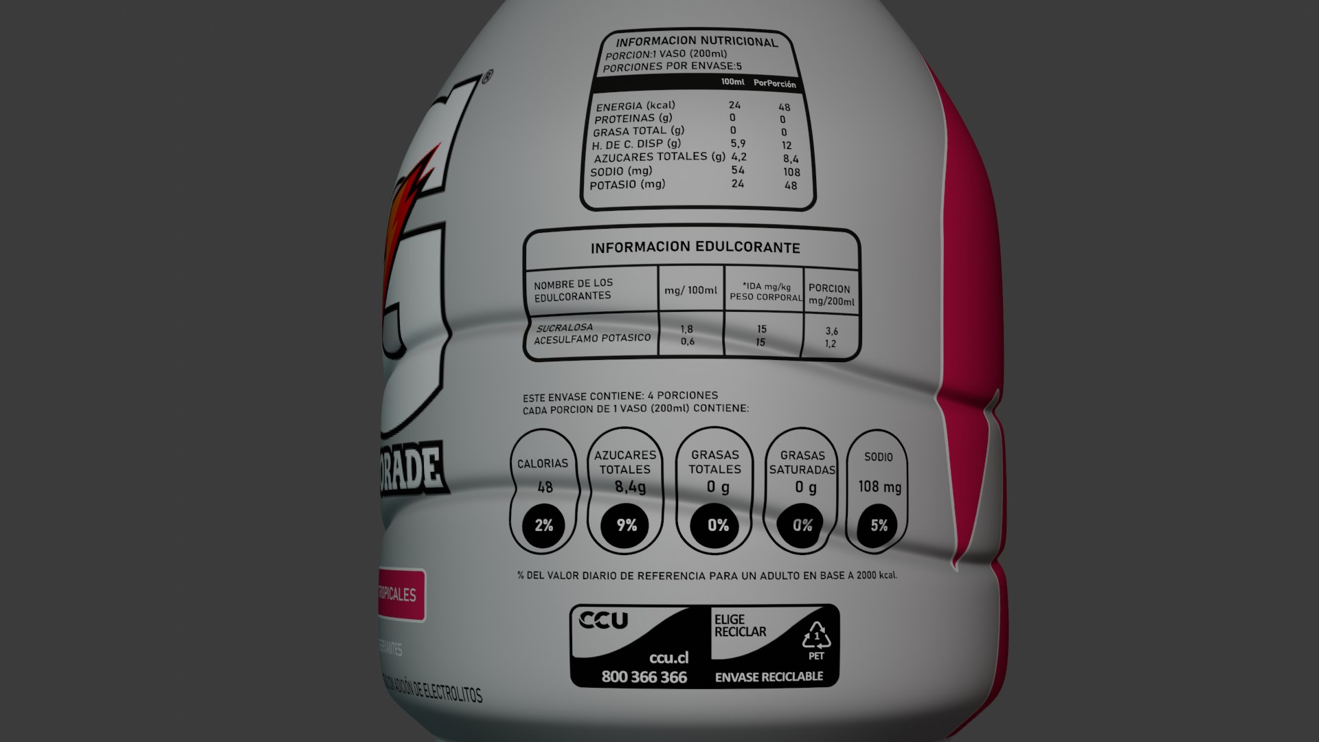 3D Gatorade 1LT Model - TurboSquid 2249929
