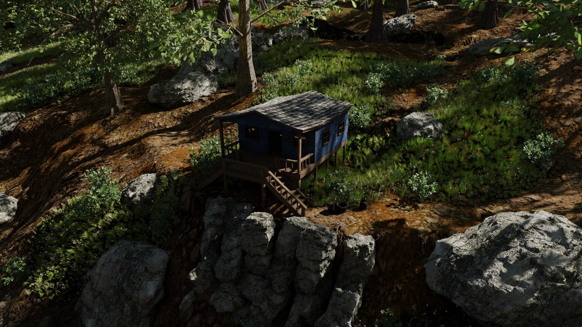 Cabin Scene 3D Model - TurboSquid 1759557